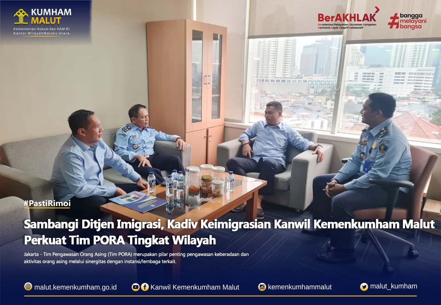 Kadiv Keimigrasian Kanwil Kemenkumham Malut Sambangi Ditjen Imigrasi – poskomalut.com – Terdepan ...